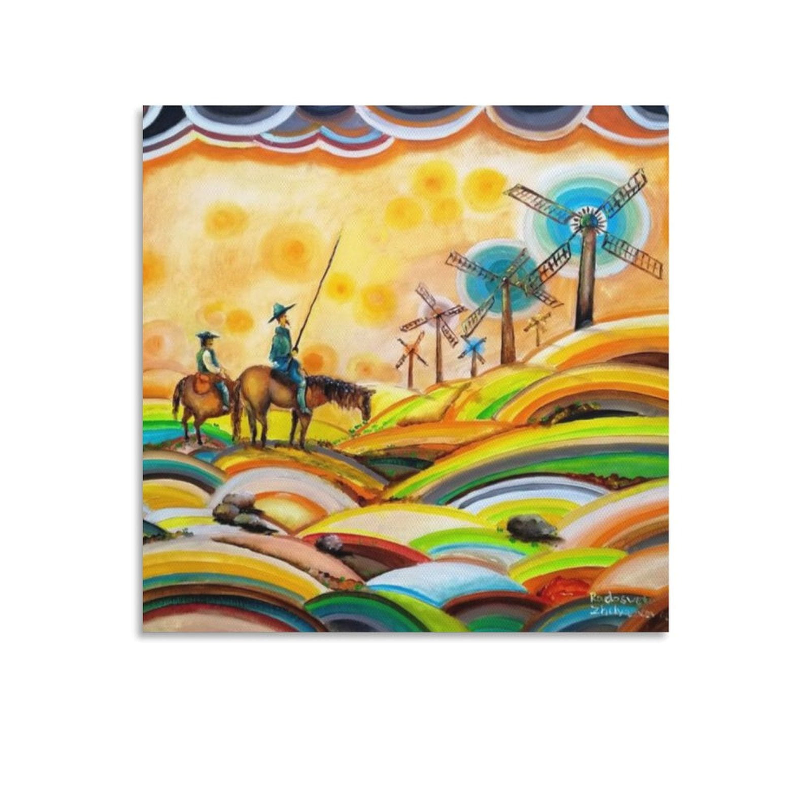 Don Quijote De Picasso Painting Poster (26) Wall Art Picture Painting ...