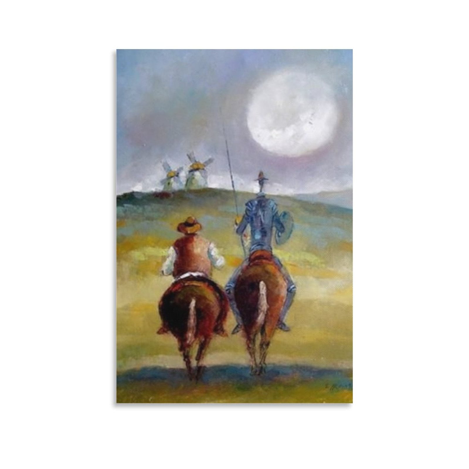 Don Quijote De Picasso Painting Poster (42) Wall Art Poster Scroll ...