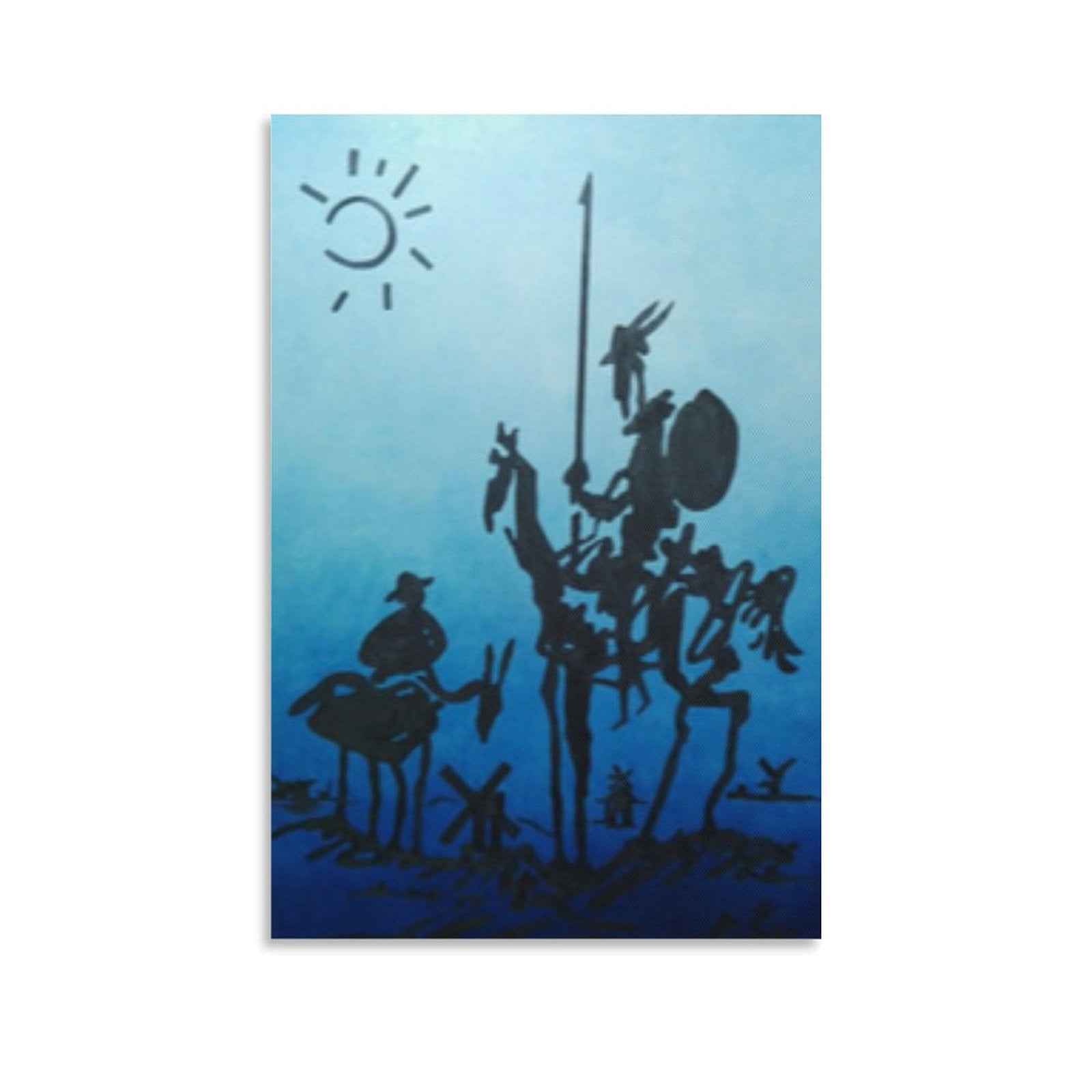 Don Quijote De Picasso Painting Poster (43) Picture Print Canvas Poster ...