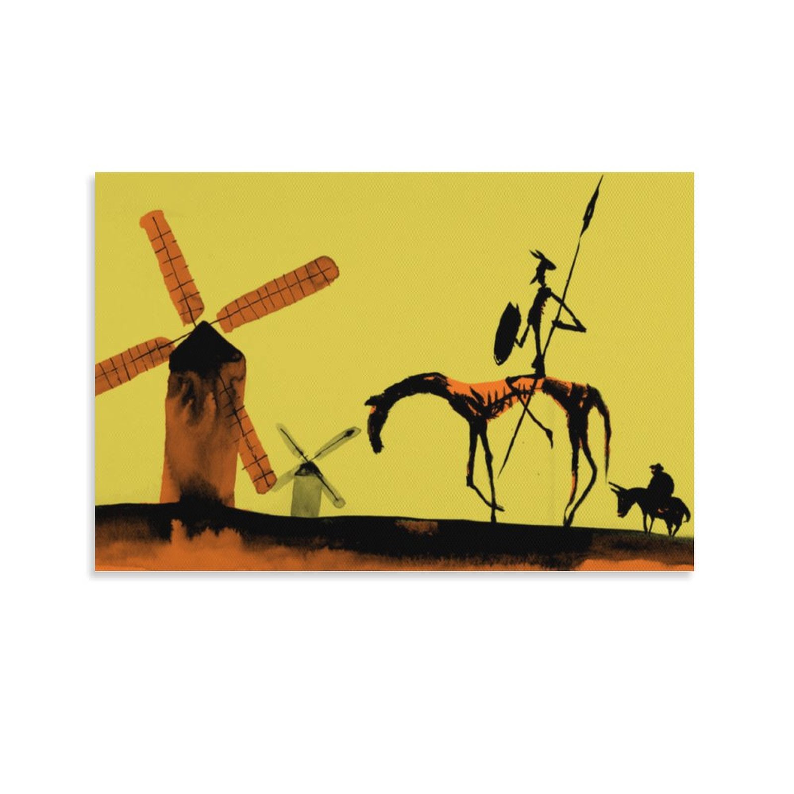 Don Quijote De Picasso Painting Poster (48) Wall Art Poster Gifts ...