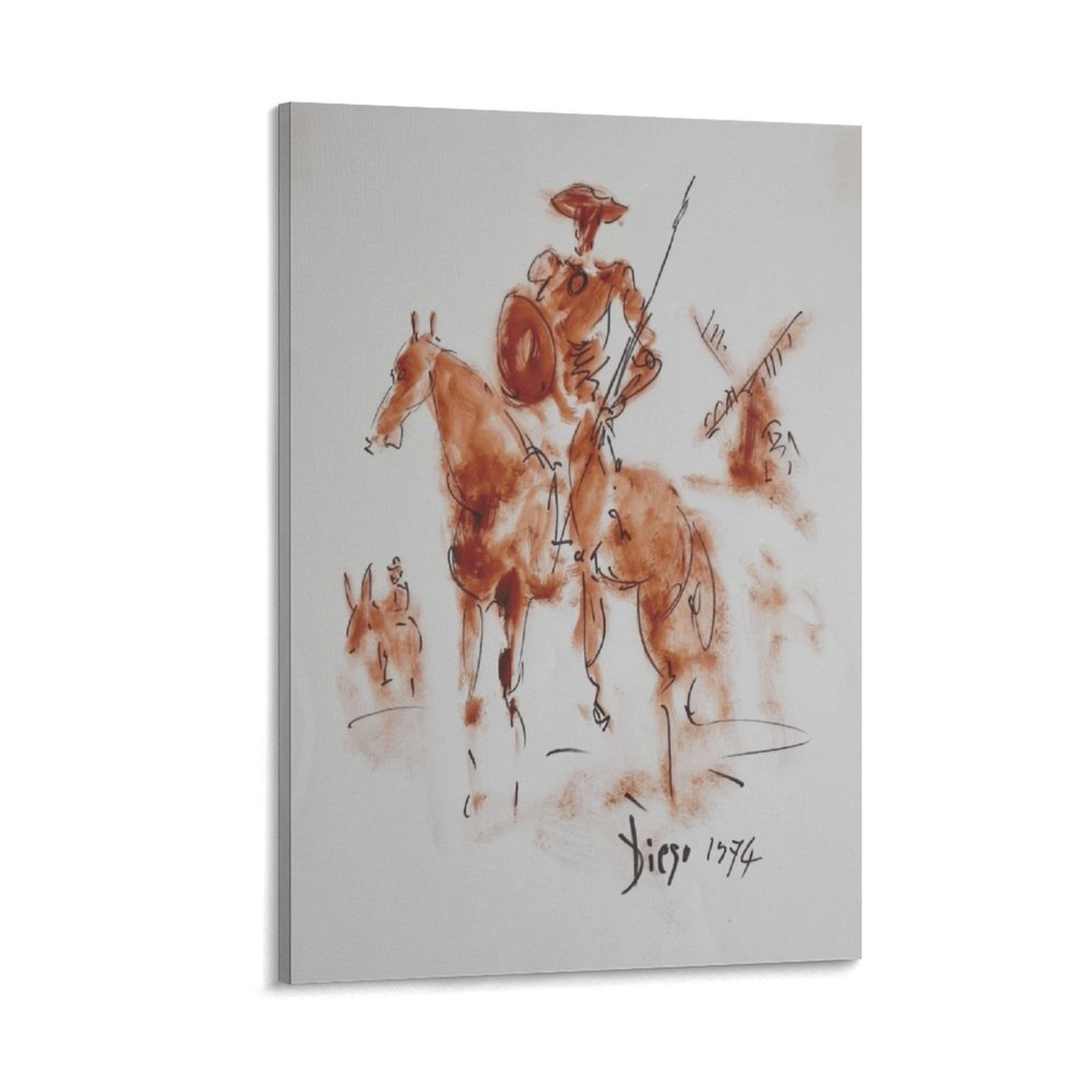 Don Quijote De Picasso Painting Poster (52) Wall Art Poster Gifts ...