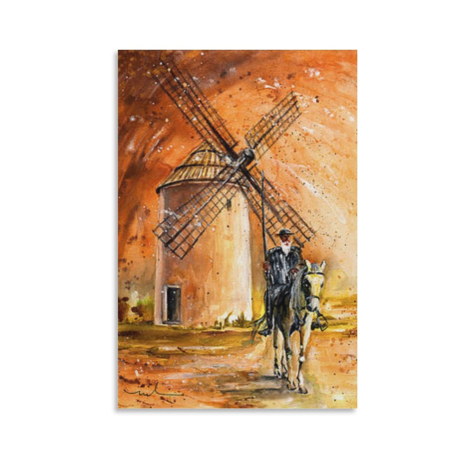Don Quijote De Picasso Painting Poster (56) Canvas Art Poster and Wall ...