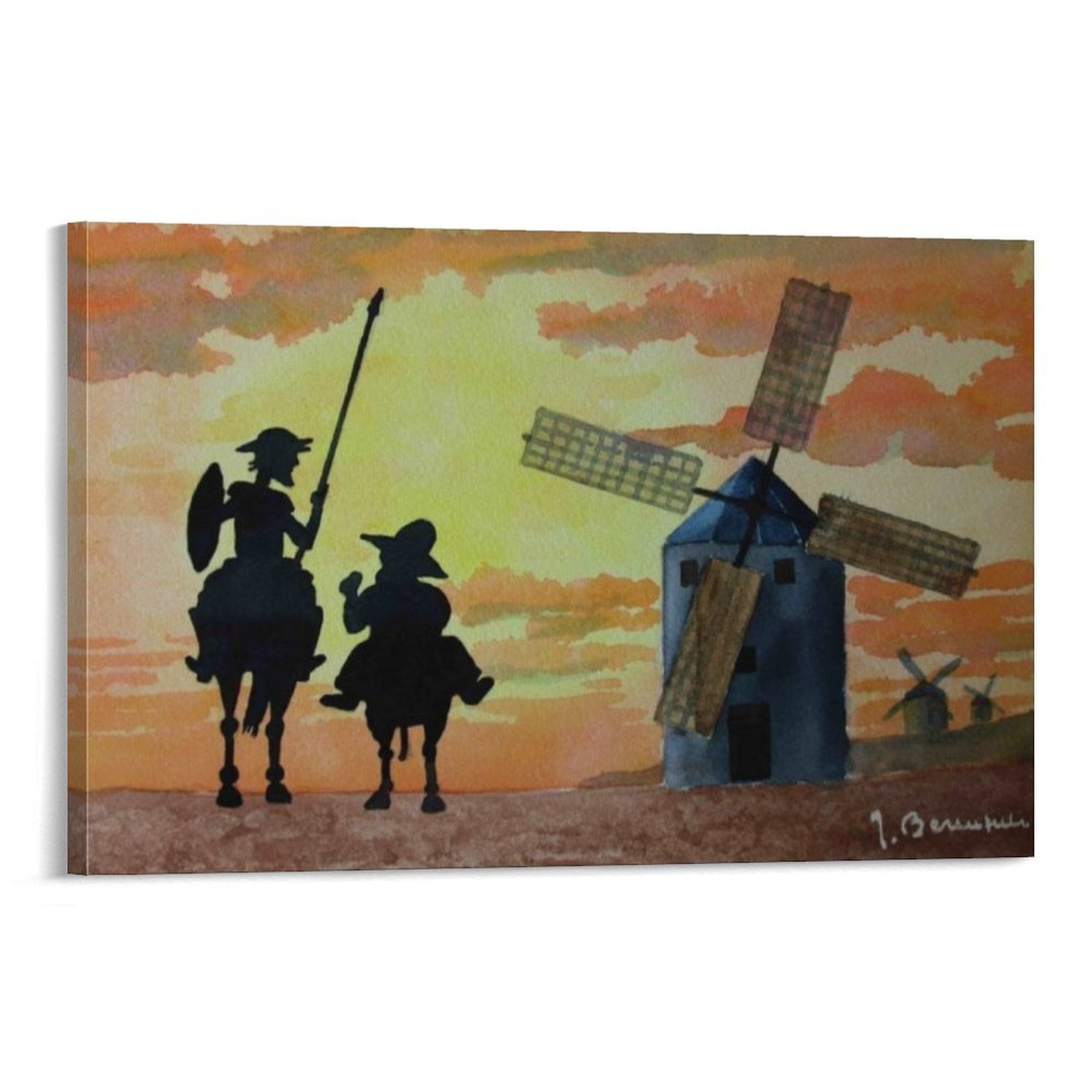 Don Quijote De Picasso Painting Poster (7) Picture Print Canvas Poster ...