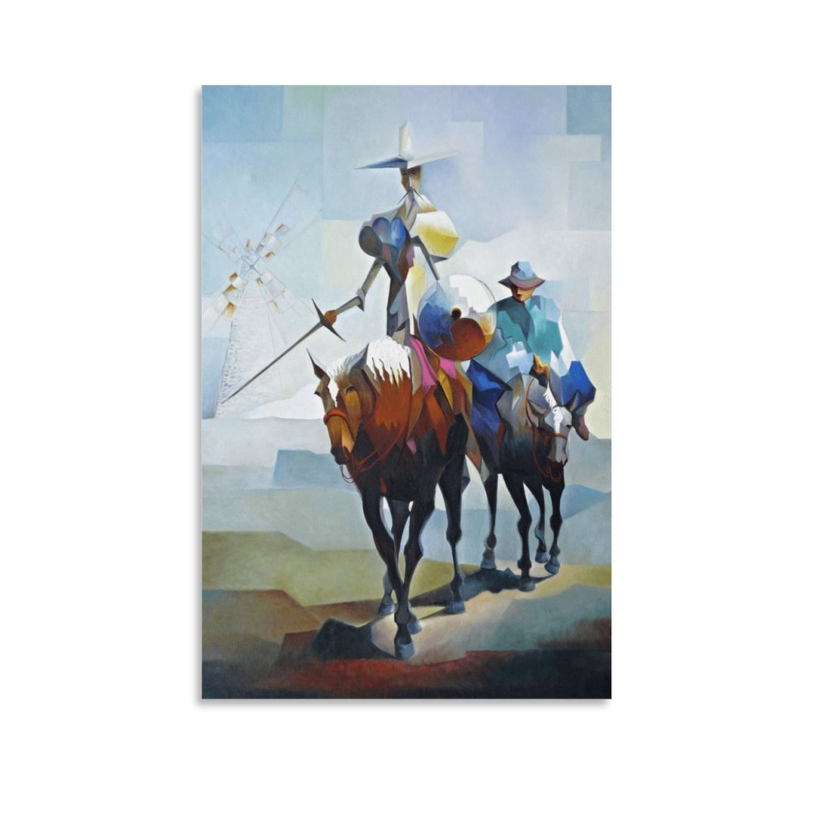 Don Quijote De Picasso Painting Poster (9) Home Decor Poster Wall Art ...