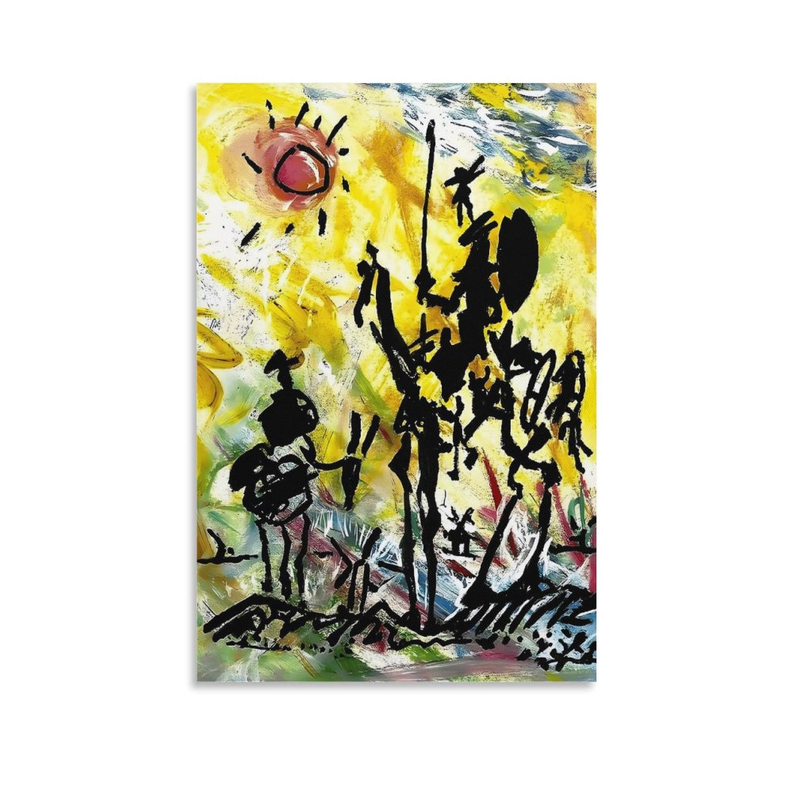 Don Quijote De Picasso Posters Canvas Art Poster挂毯-3x4 Poster ...