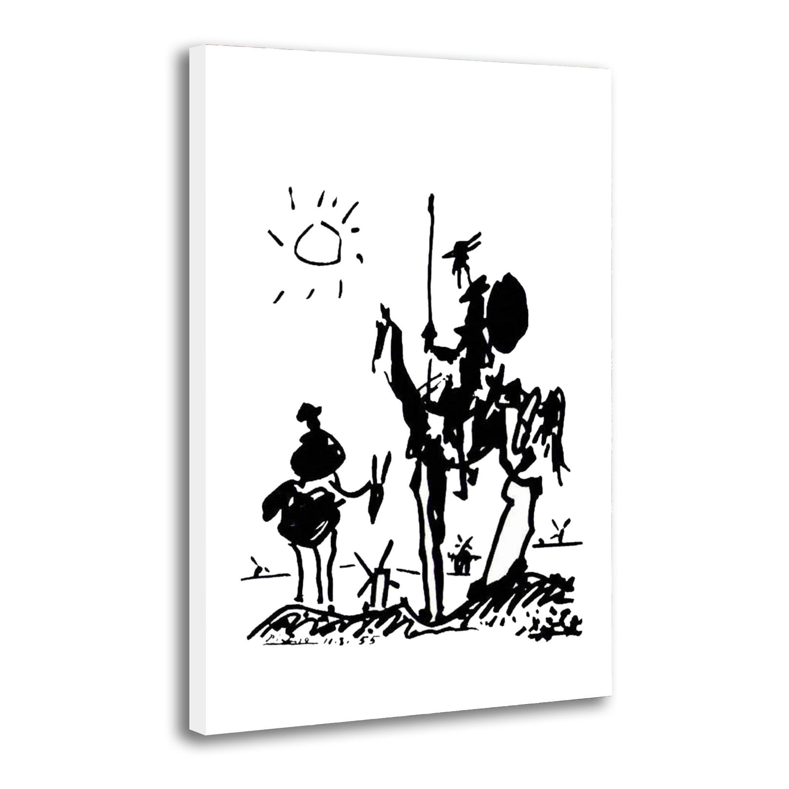 Don Quixote 1955 Art Poster Picasso Print Photo Art Painting Canvas ...