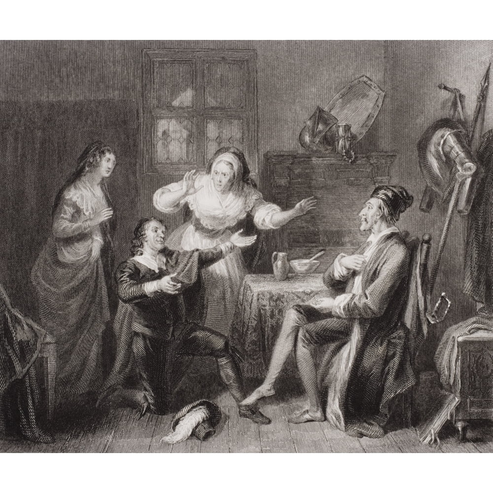 Don Quixote And Sampson Carrasco. From An Original Drawing By J.M ...