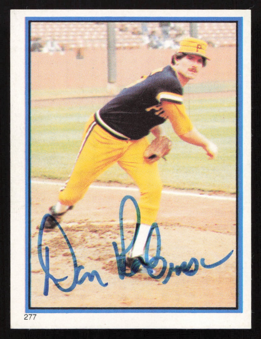 Don Robinson Autographed 1983 Topps Stickers Card #277 Pittsburgh ...