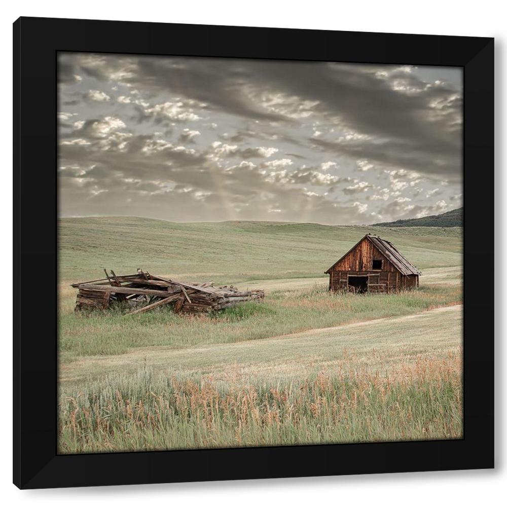 Don Schwartz 15x15 Black Modern Wood Framed Wall Art Titled - Cabin on ...