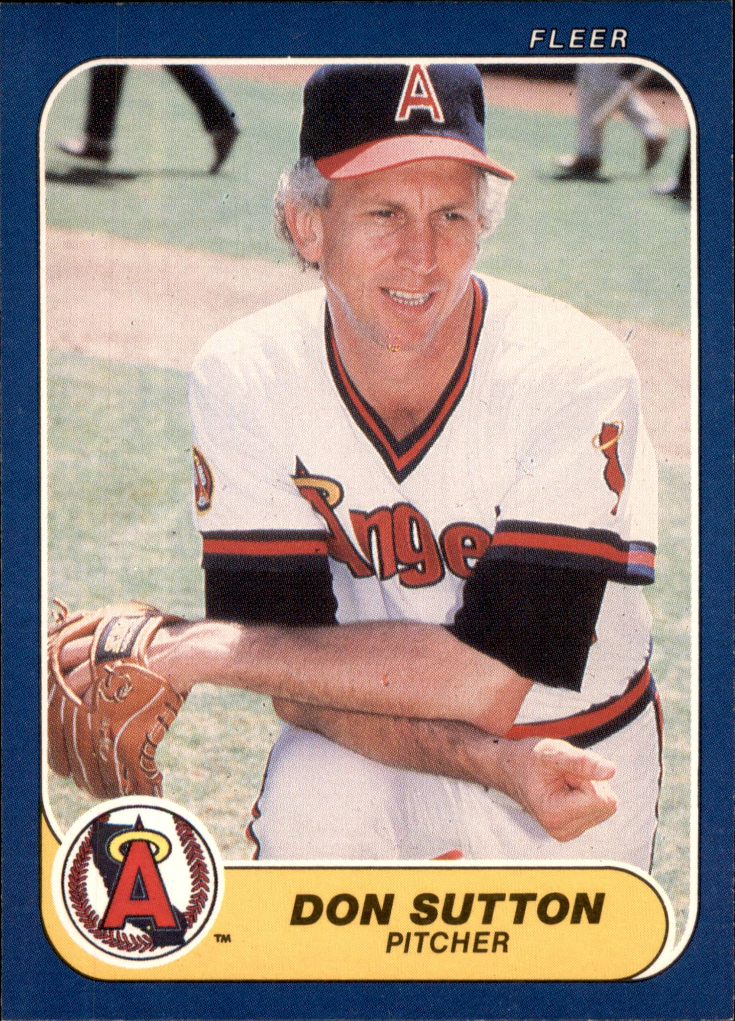 Don Sutton #170 1986 Fleer - Walmart.com