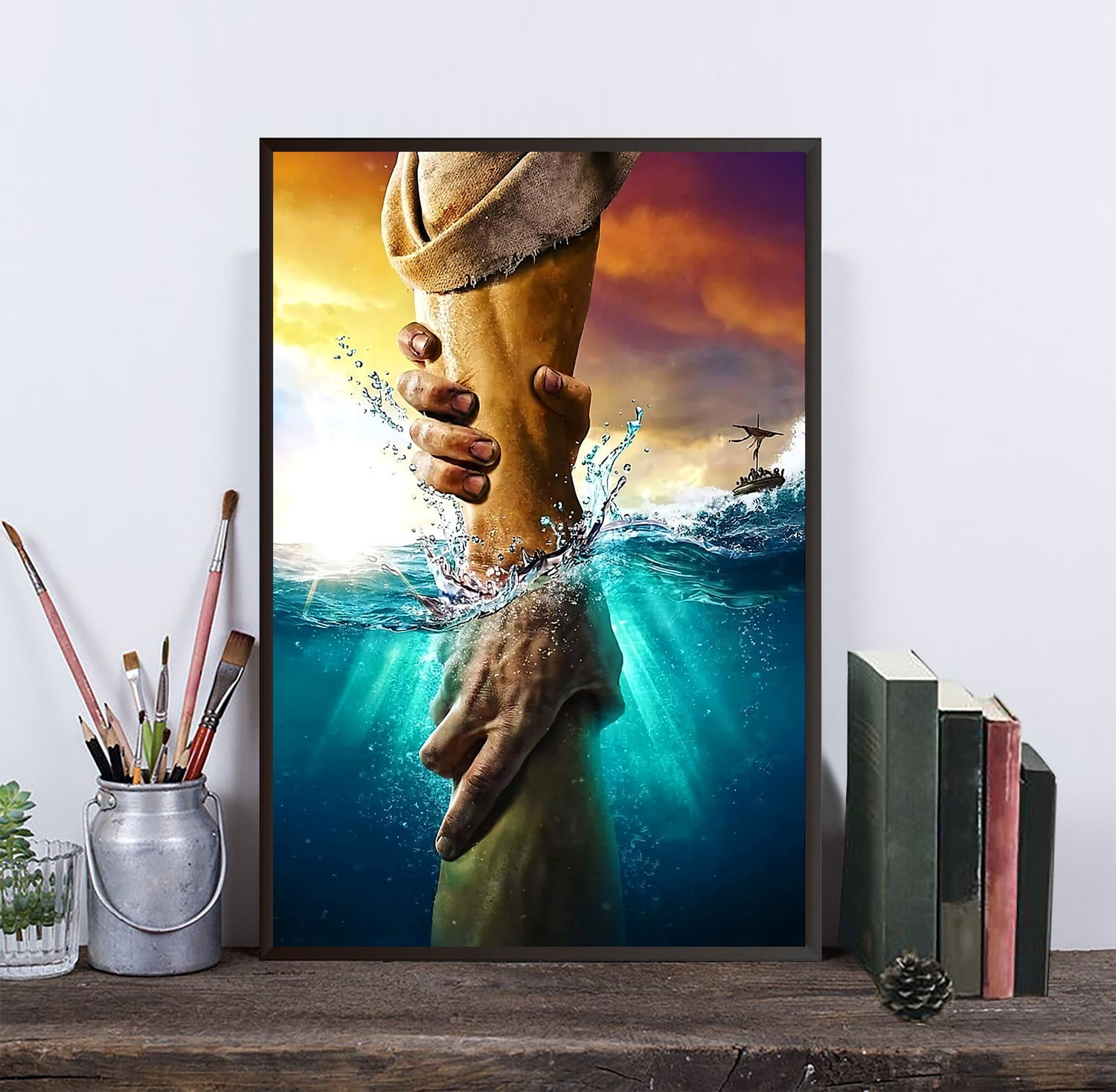 Don T Be Afraid Just Have Faith Poster Jesus Poster Christian Print God ...