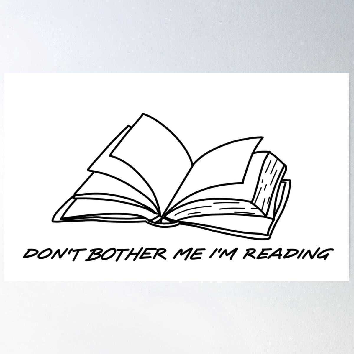 Don'T Bother Me I'M Reading Poster Wall Art Modern Wall Decor For ...
