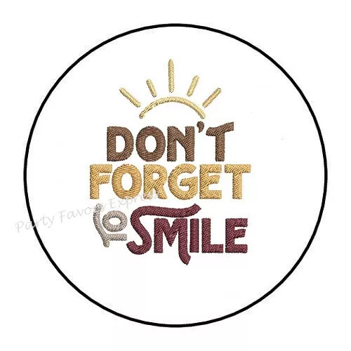 Don'T Forget To Smile Sticker Party Favors Sticker Envelope Seals ...