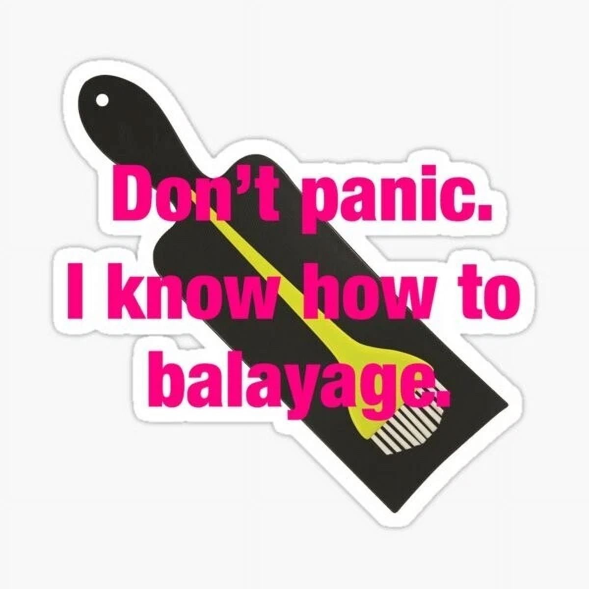 Don'T Panic Hair Stylist Balayage Artist Sticker Phone Decal Water Bottle Stickers Car Decals ...