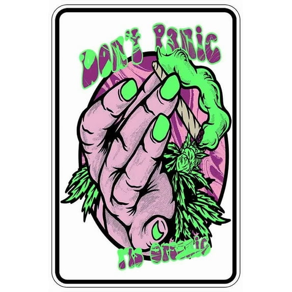 Don'T Panic Sign Metal Funny Man Cave House Decor B105 - Walmart.com