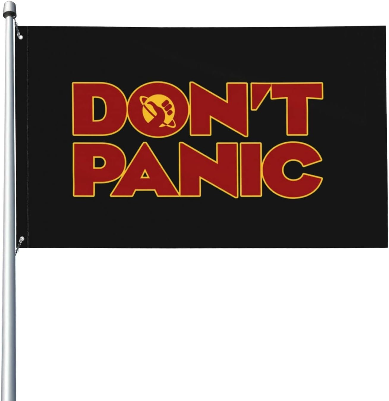 Don'T Panic Slogan 3x5 Flag - Vivid Color And Fade Proof - Flags ...