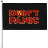 Don'T Panic Slogan 3x5 Flag - Vivid Color And Fade Proof - Flags ...