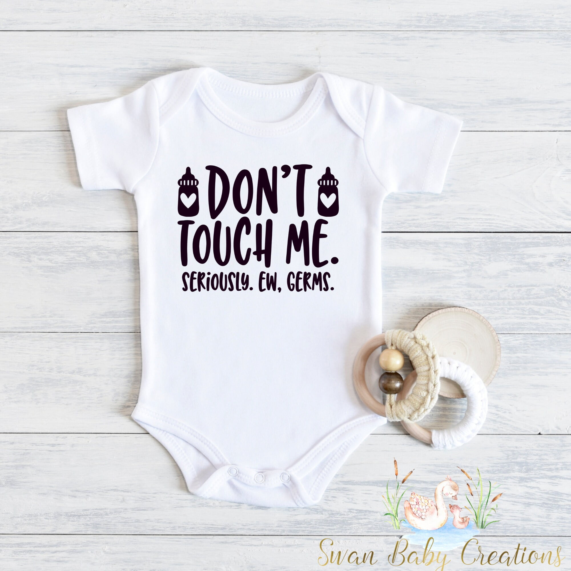 Don'T Touch Me Bodysuit, Can'T Touch This, Baby Girl Bodysuit, Baby Boy ...