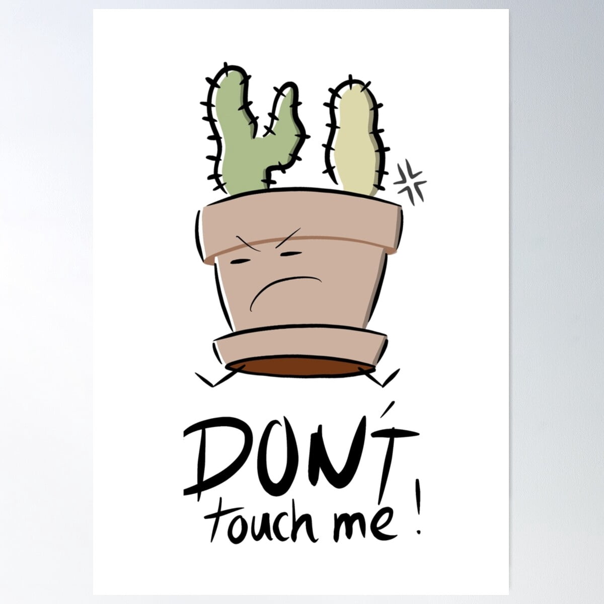 Don'T Touch Me! Poster Wall Art, Modern Wall Decor For Living Room ...