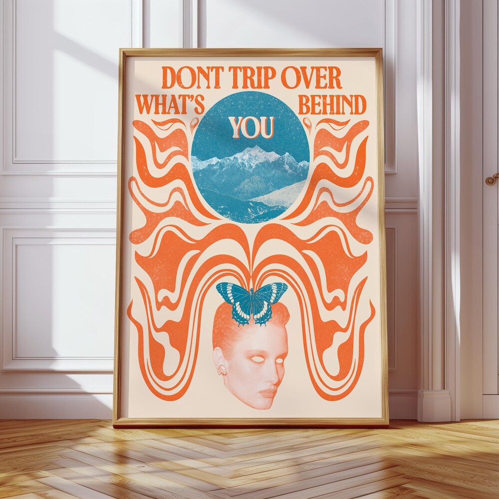 Don'T Trip Art Print Positive Peace Affirmations Typography Print ...
