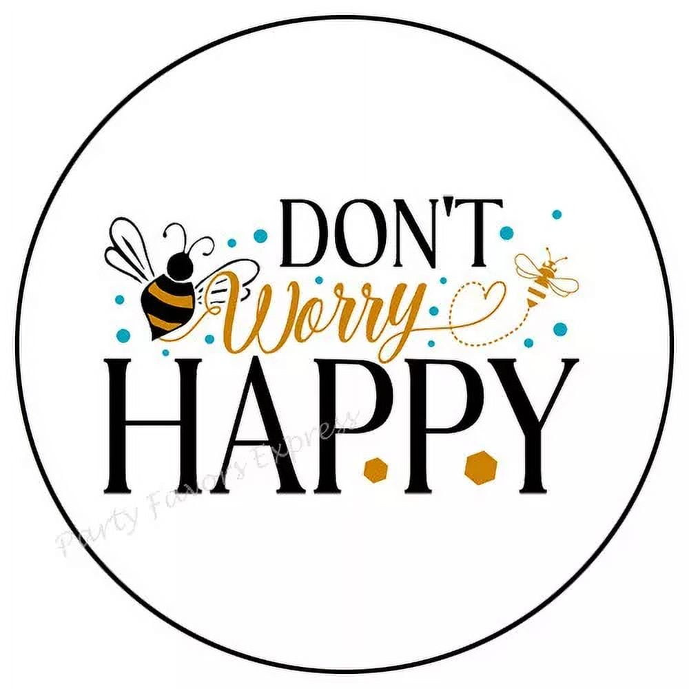 Don'T Worry Be Happy Sticker Envelope Seals Labels Stickers Phone Decal ...