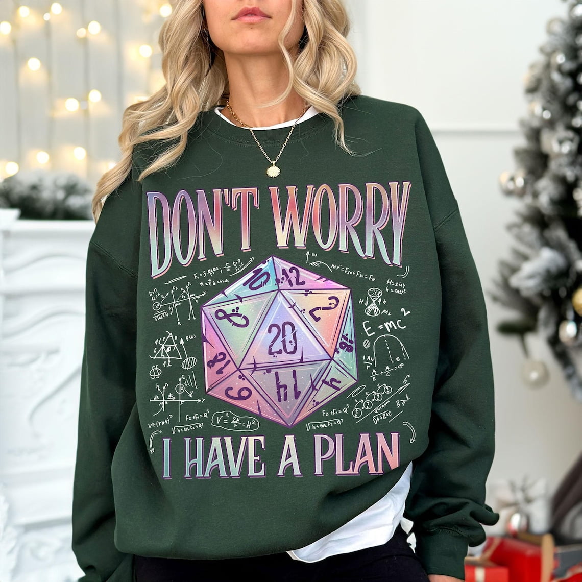 Don'T Worry I Have A Plan Sweatshirt, D20 Dice Tshirt, D20 System ...