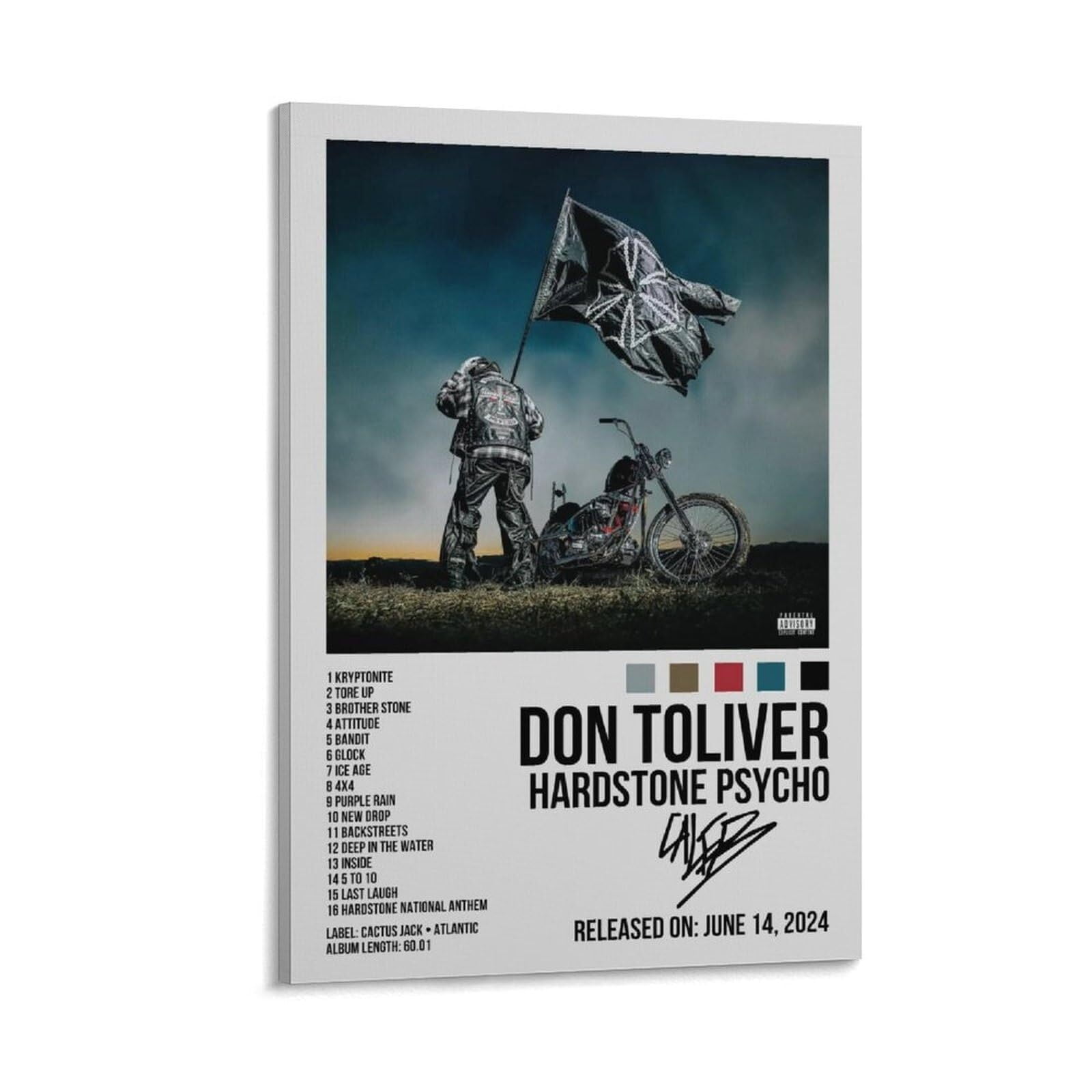 Don Toliver Hardstone Psycho Poster 3 Canvas Wall Art Print For Room ...