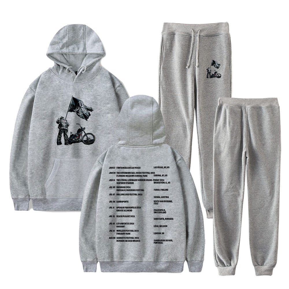 Don Toliver Hardstone Psycho Tour 2024 Hoodie Suit 2 Pieces Sets ...