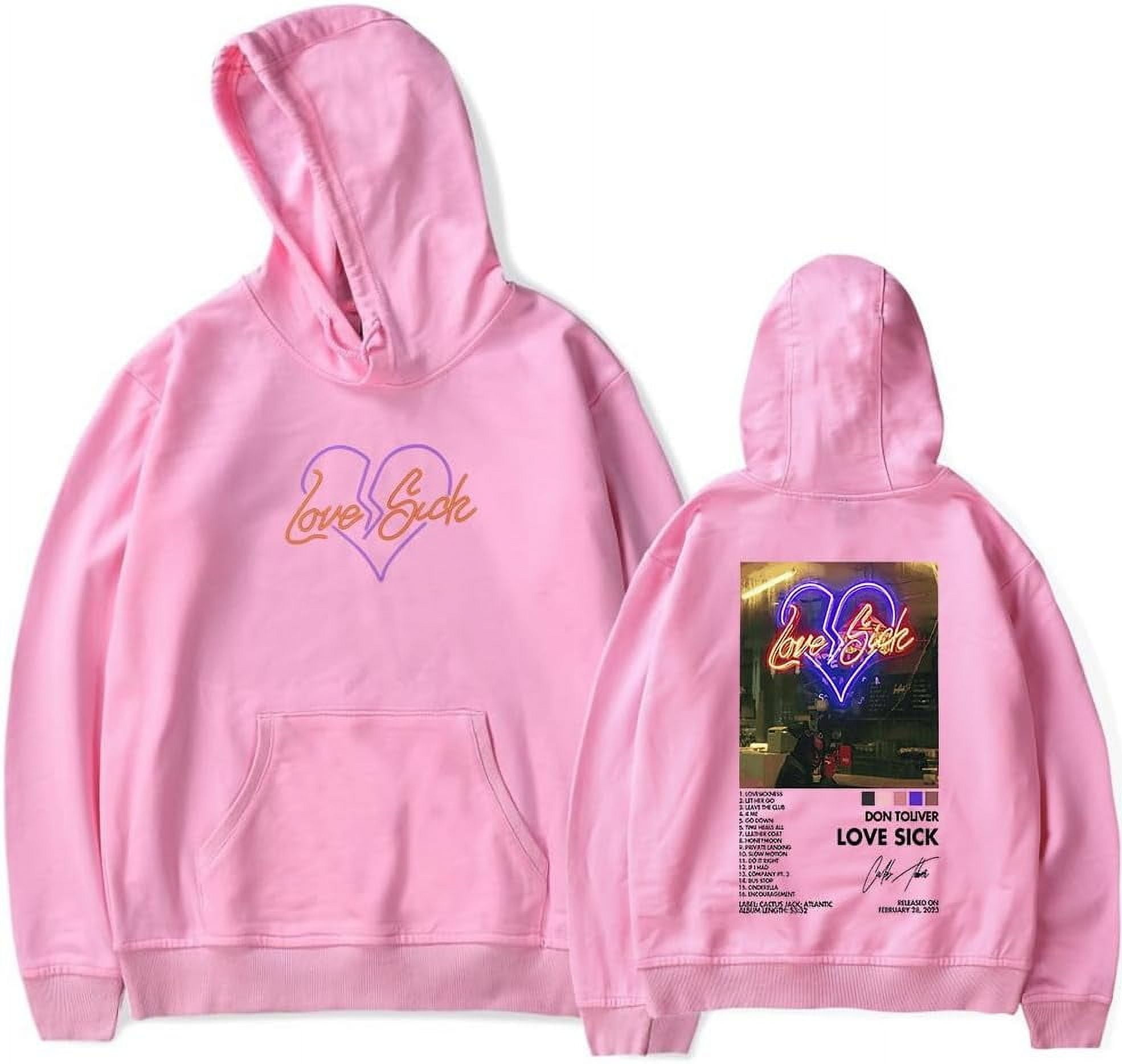 Don Toliver Merch Love Sick Album Men's Long - Sleeve Hooded Pullover ...