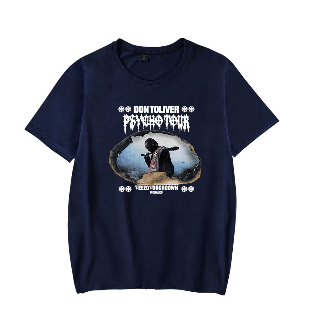 Don Toliver Psycho Tour T-shirt Merch women's men's summer hip-hop pure ...