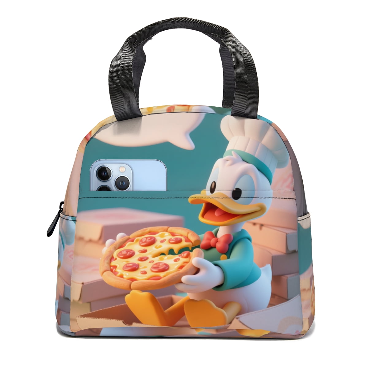 Don×ald Duck Lunch Bag Cartoon Portable Insulated Lunch Box Reusable ...