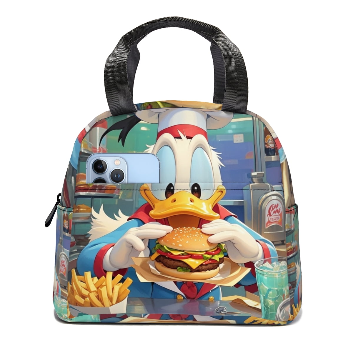 Don×ald Duck Lunch Bag Cartoon Portable Insulated Lunch Box Reusable ...