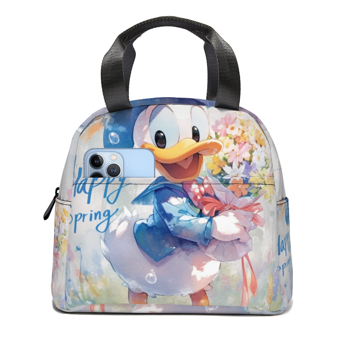 Don×ald Duck Lunch Bag Cartoon Portable Insulated Lunch Box Reusable ...