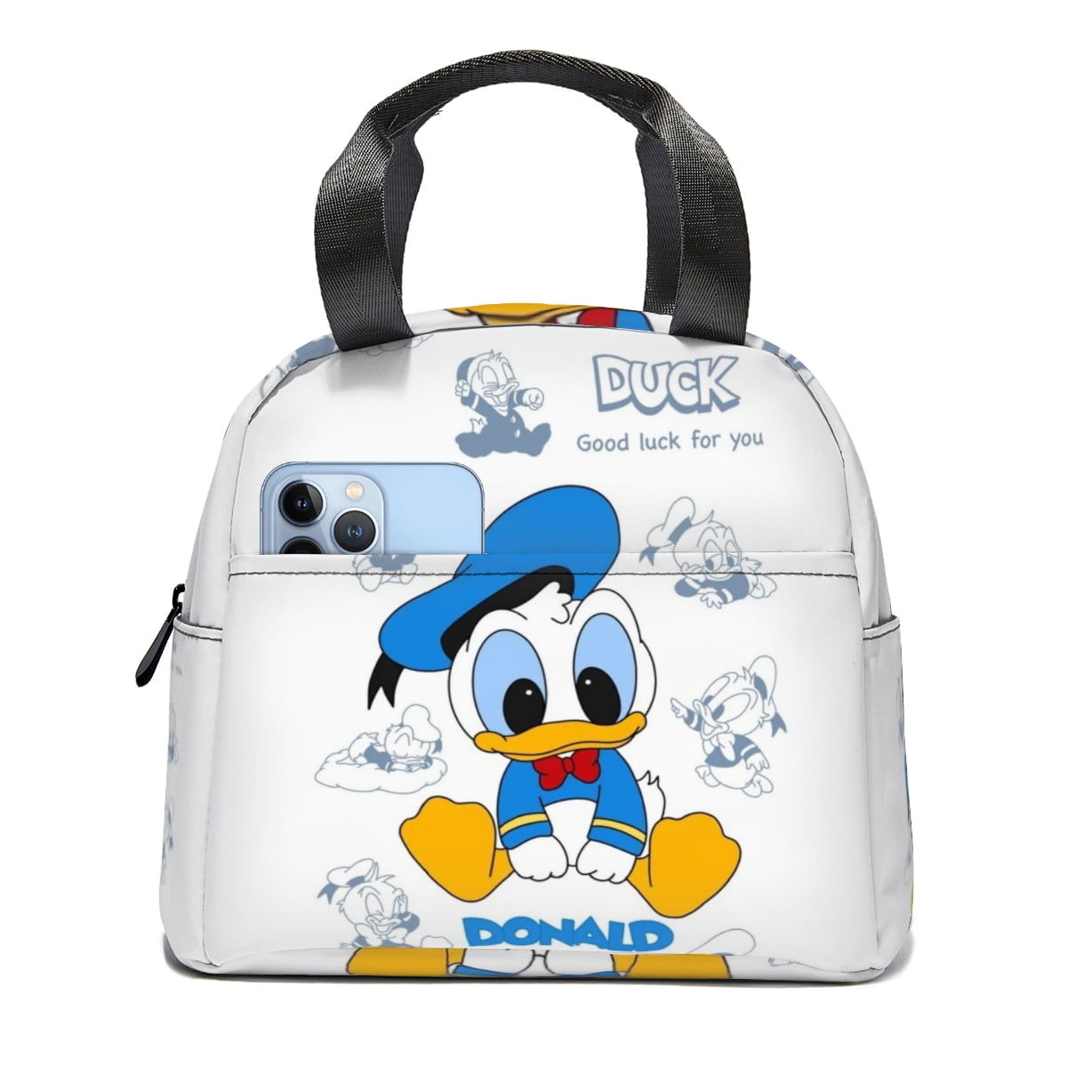 Don×ald Duck Lunch Bag Cartoon Portable Insulated Lunch Box Reusable ...