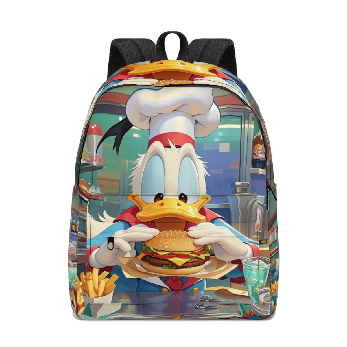 Don×ald DuckFashion school bag, cute backpack set, suitable for travel ...