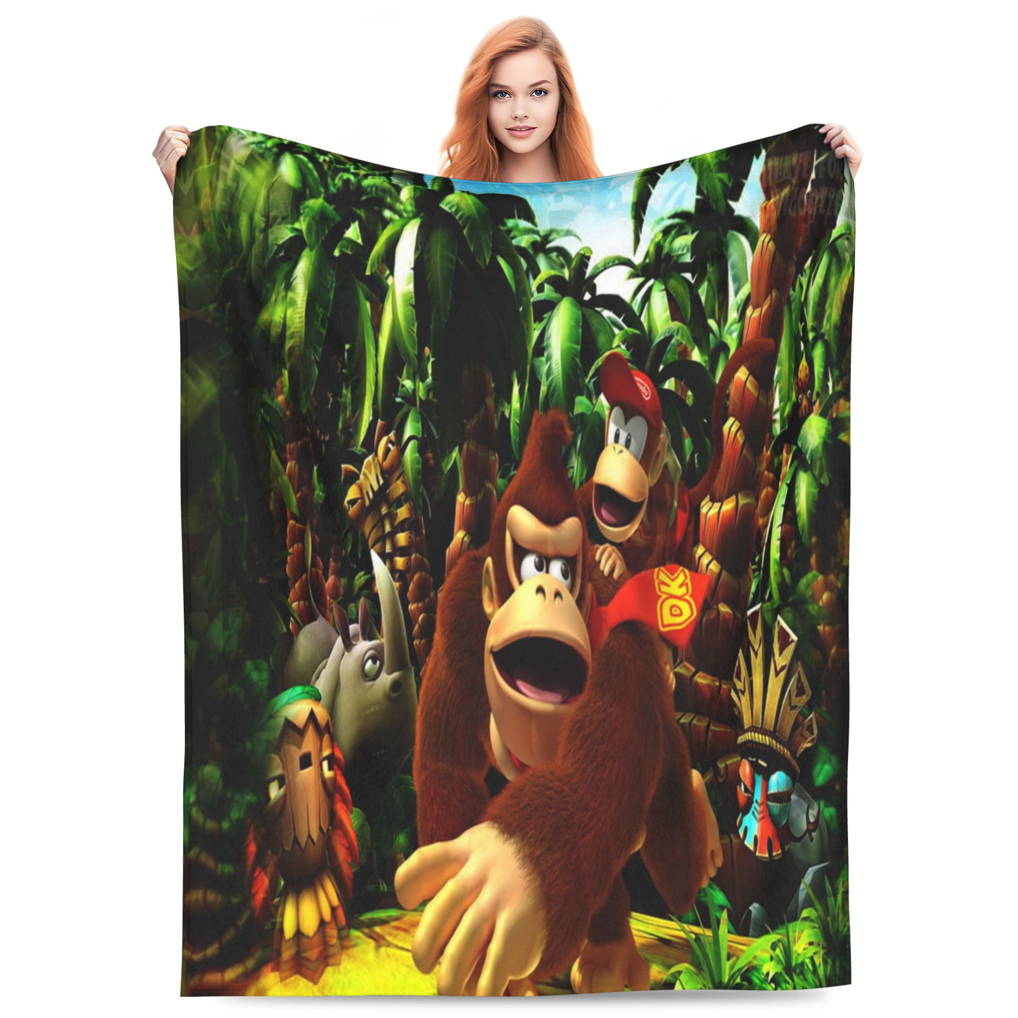 Don-key Kon Bed Blanket 3D Printed Throw Blanket Lightweight Super Soft ...