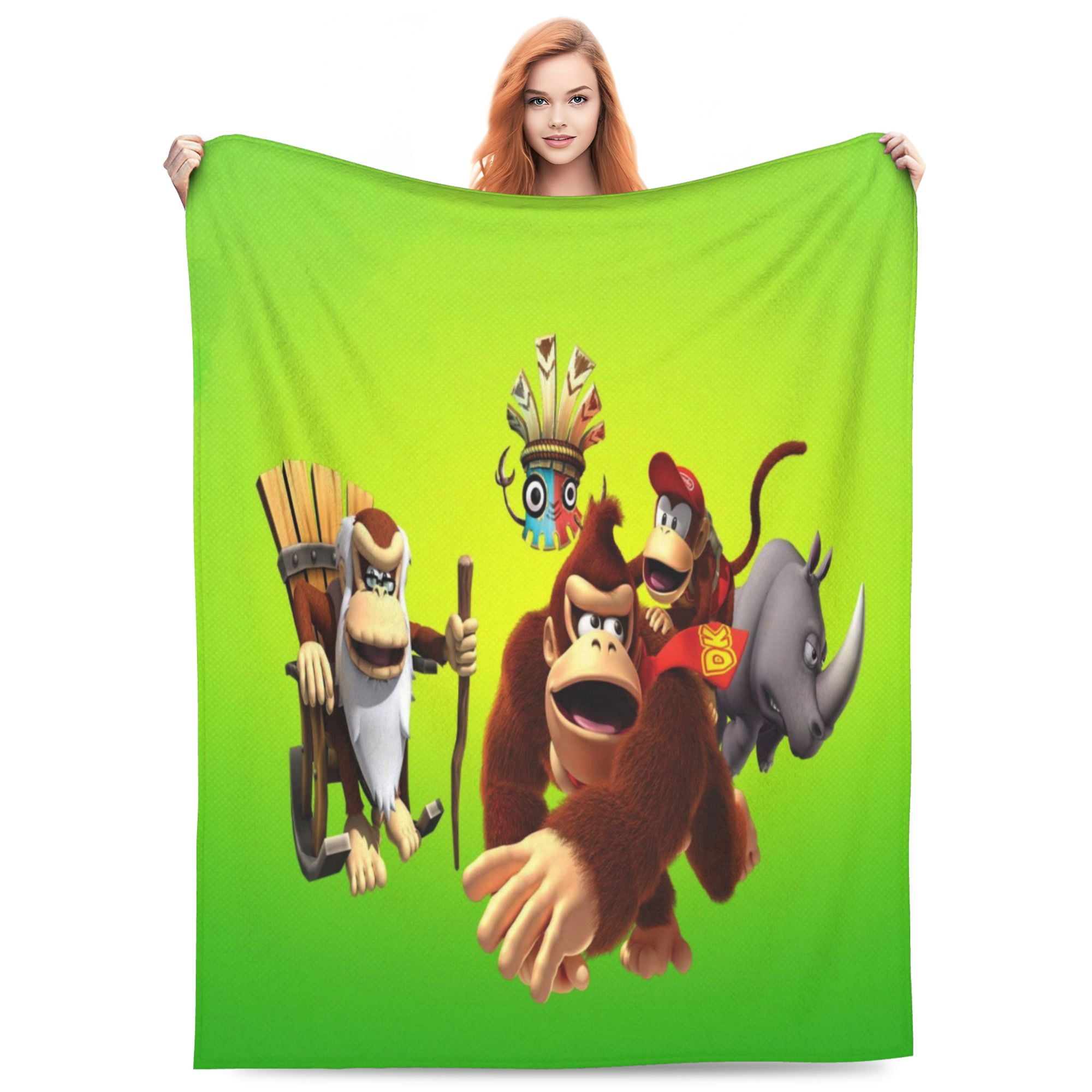 Don-key Kon Bed Blanket 3D Printed Throw Blanket Lightweight Super Soft ...