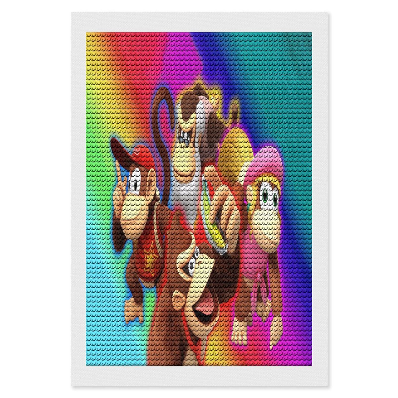Don-key Kon Diamond Art Kits DIY 5D Anime Painting by Number Kits Full ...