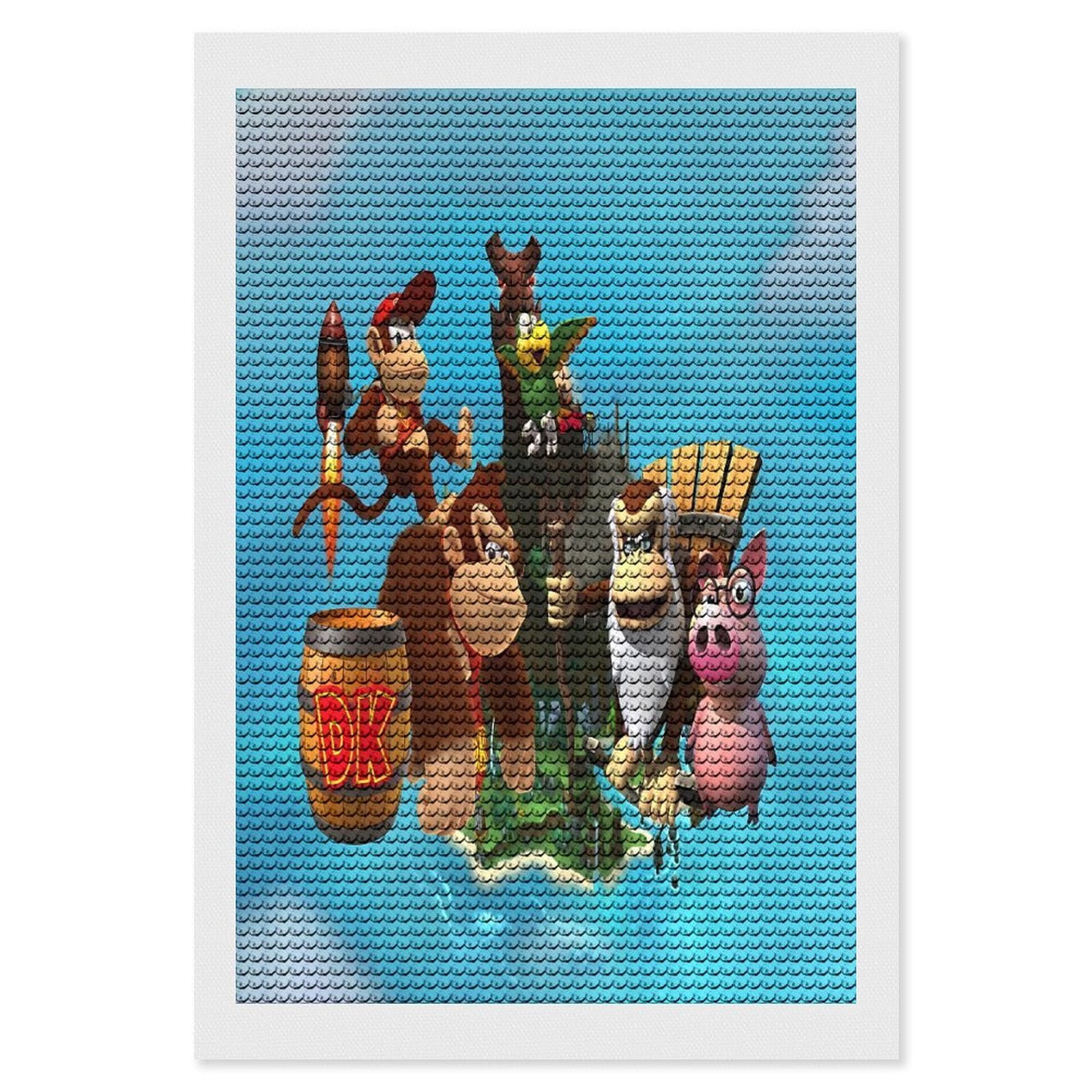 Don-key Kon Diamond Art Kits DIY 5D Anime Painting by Number Kits Full ...
