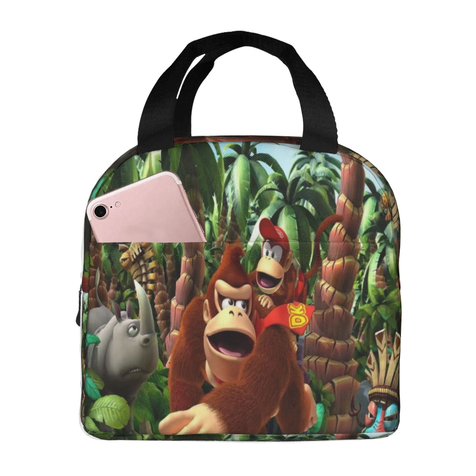 Don-key Kon Lunch Bag Insulated Lunch Box Reusable Cooler Cartoon Lunch ...