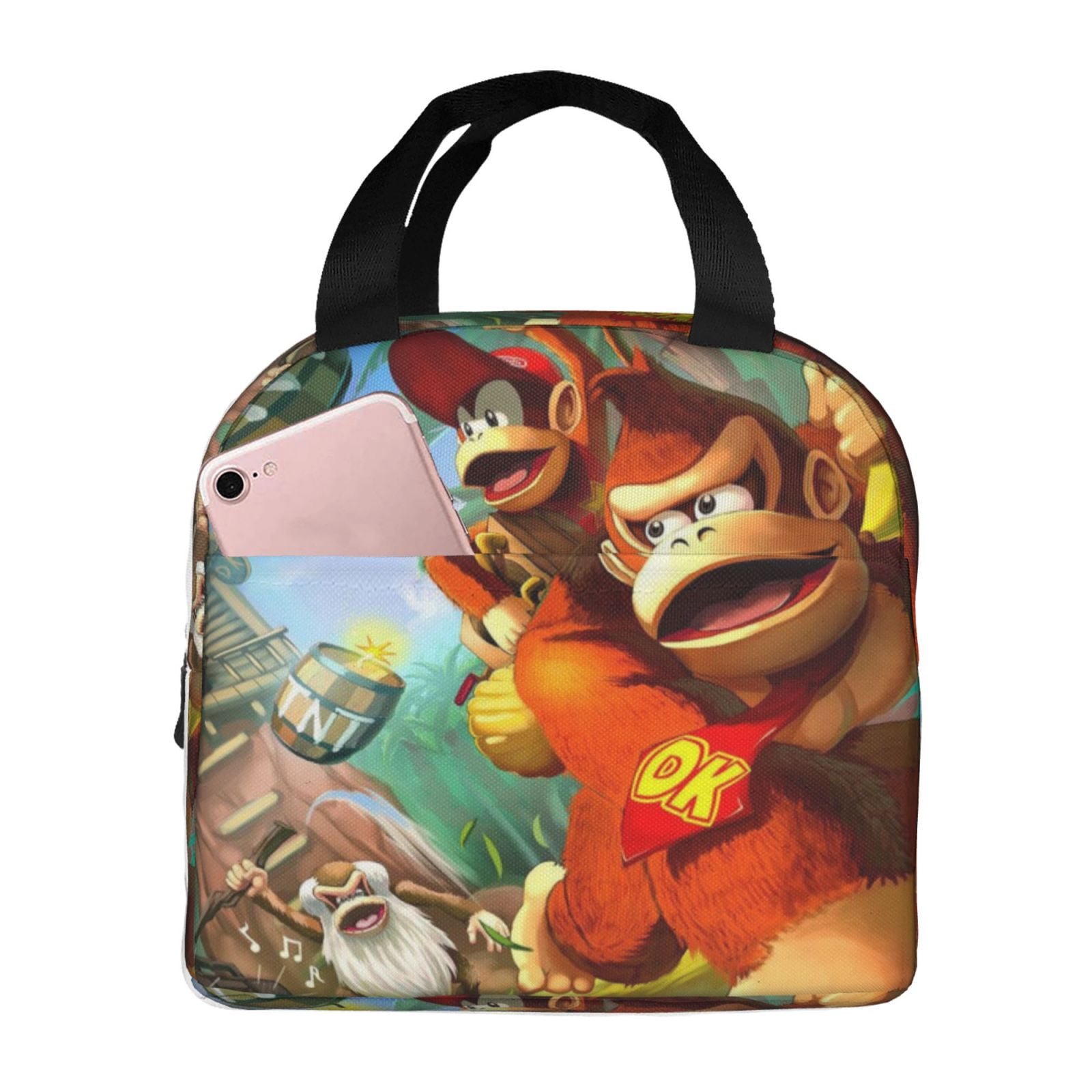 Don-key Kon Lunch Bag Insulated Lunch Box Reusable Cooler Cartoon Lunch ...