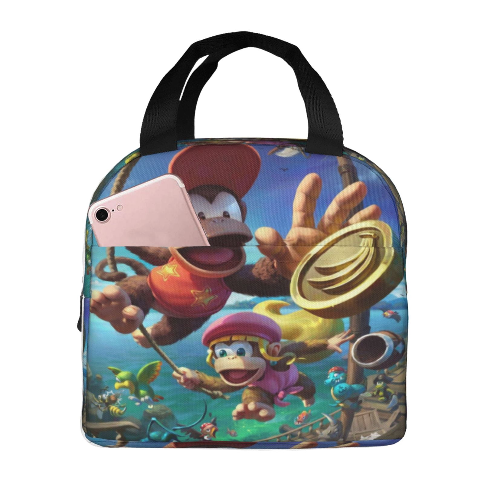 Don-key Kon Lunch Bag Insulated Lunch Box Reusable Cooler Cartoon Lunch ...