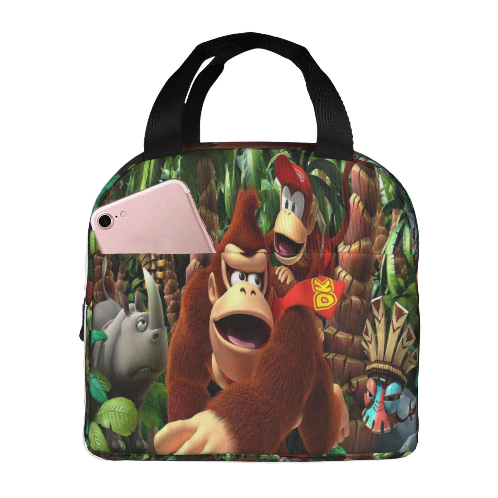 Don-key Kon Lunch Bag Insulated Lunch Box Reusable Cooler Cartoon Lunch ...