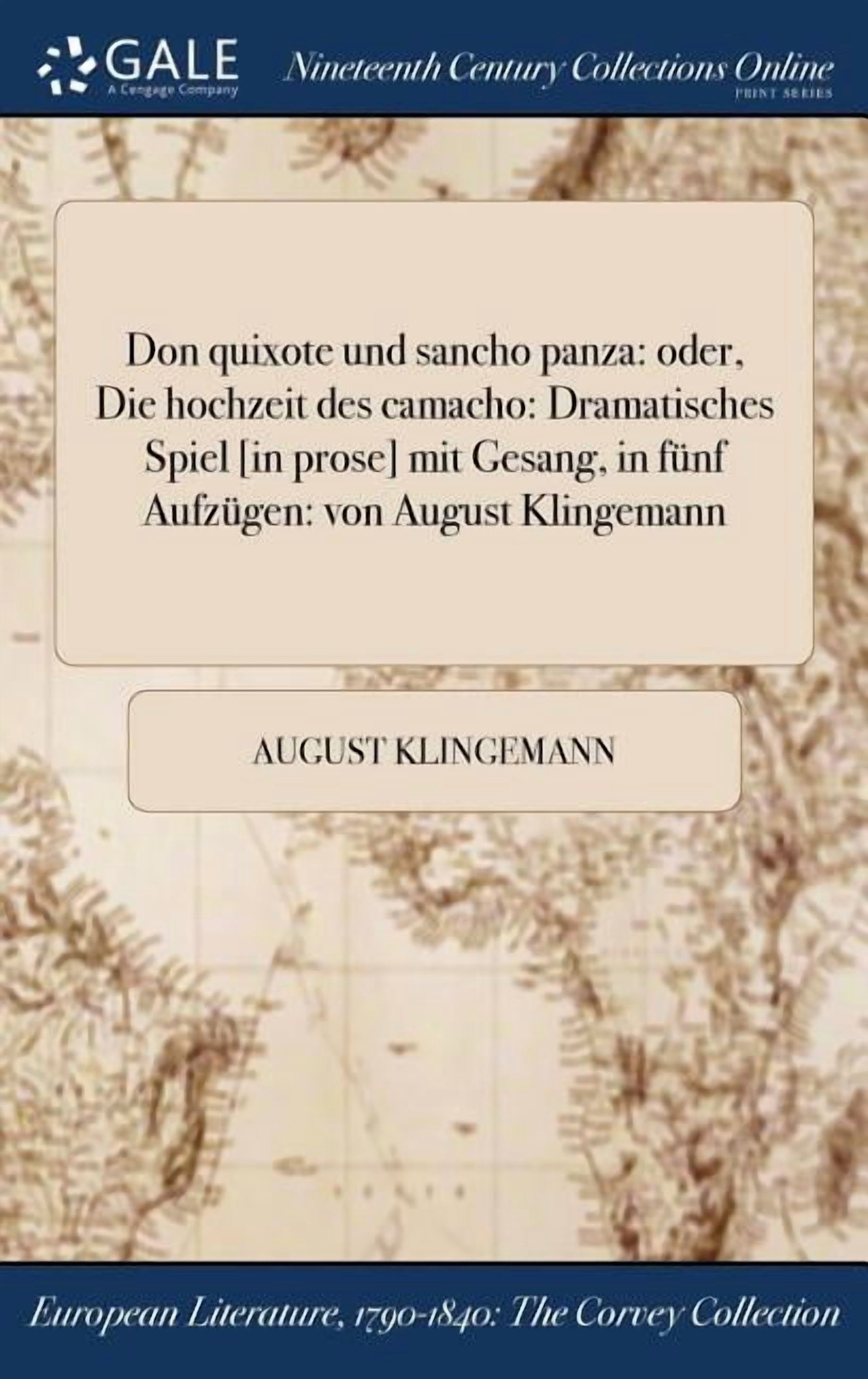 Don quixote und sancho panza: oder, Die hochzeit des camacho ...