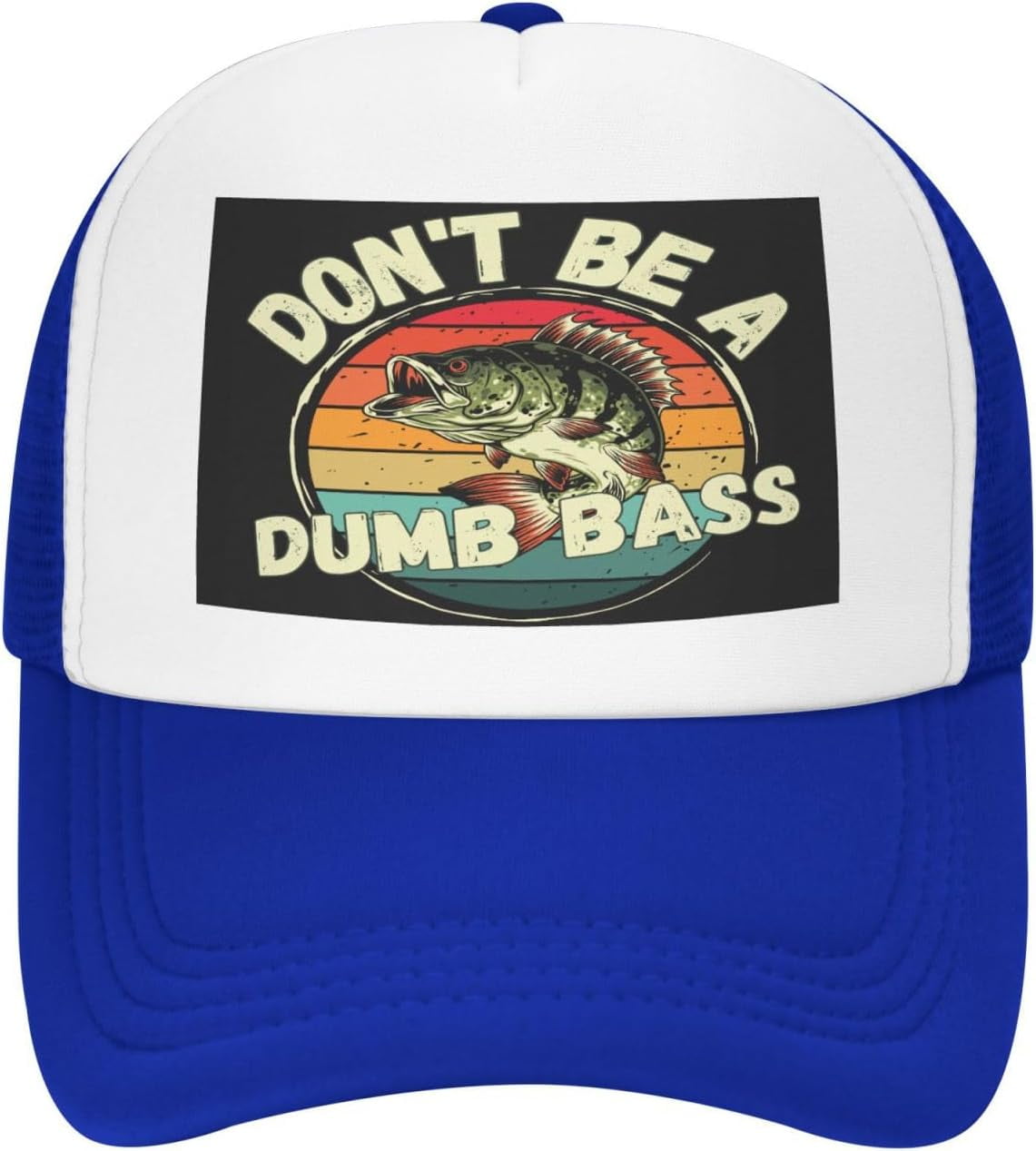 Don't Be A Dumb Bass Hats Funny Fishing Mesh Trucker Hat - Walmart.com
