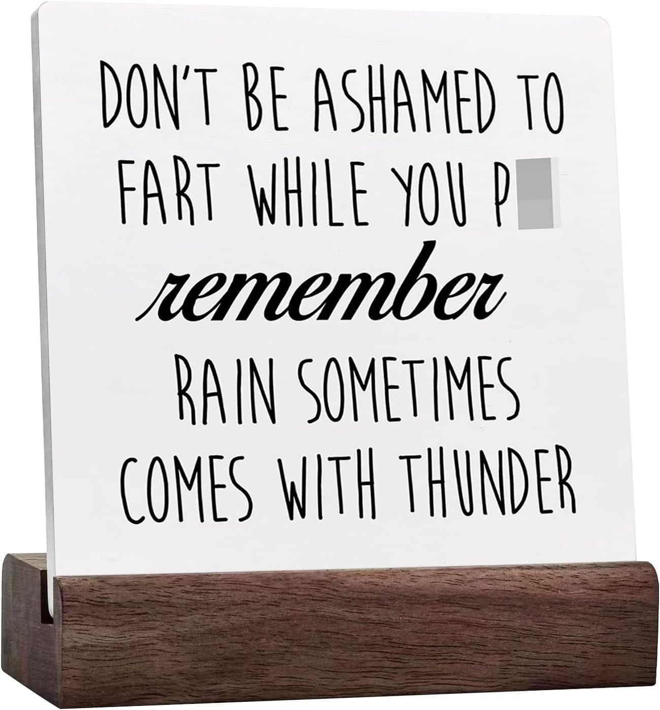 Don't Be Afraid To Fart Ceramic Desk Sign Decor Desk Sign,Funny ...
