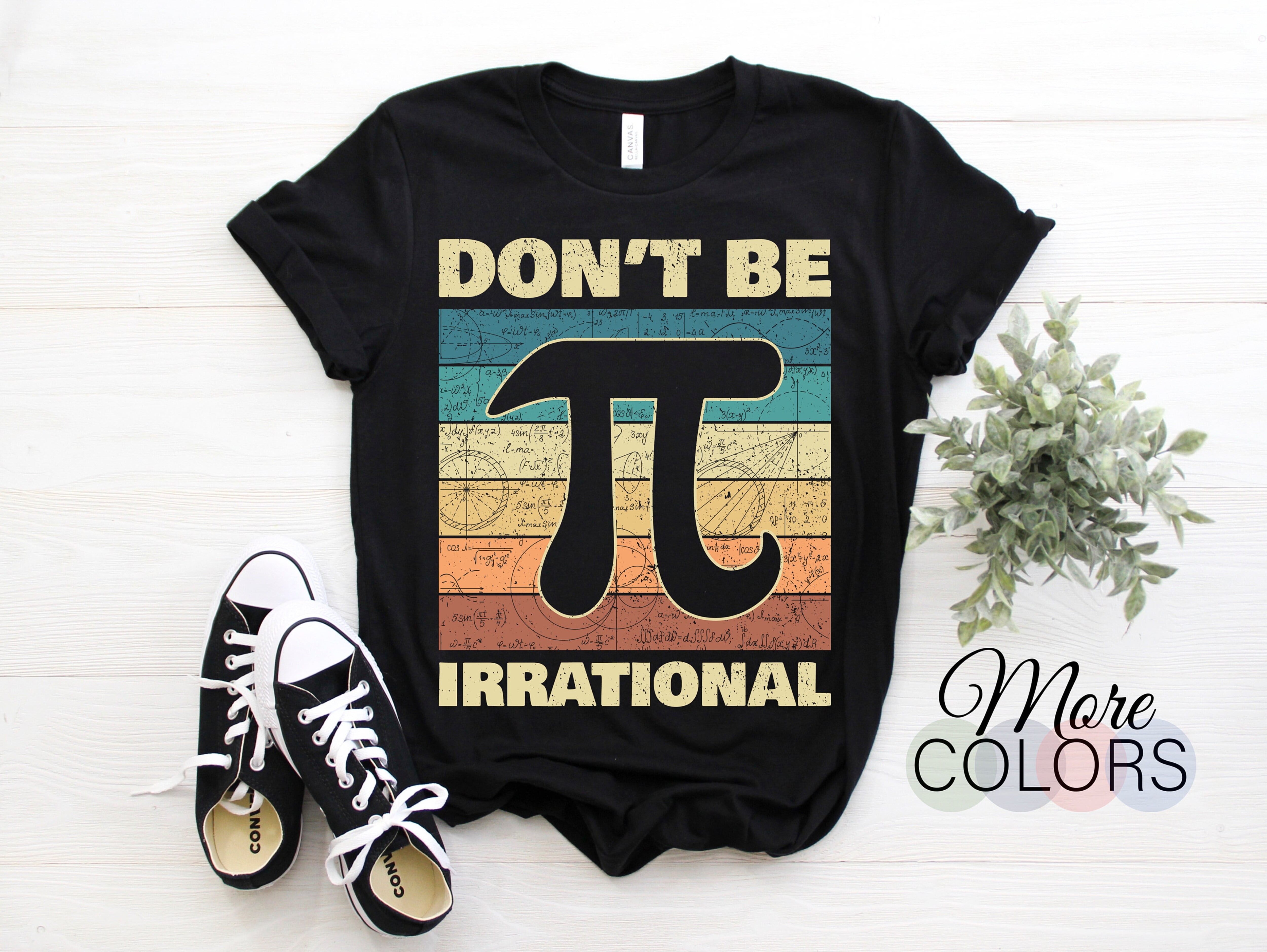 Don't Be Irrational Pi Day Spiral Pi Math For 3.14 Ratio T-Shirt ...
