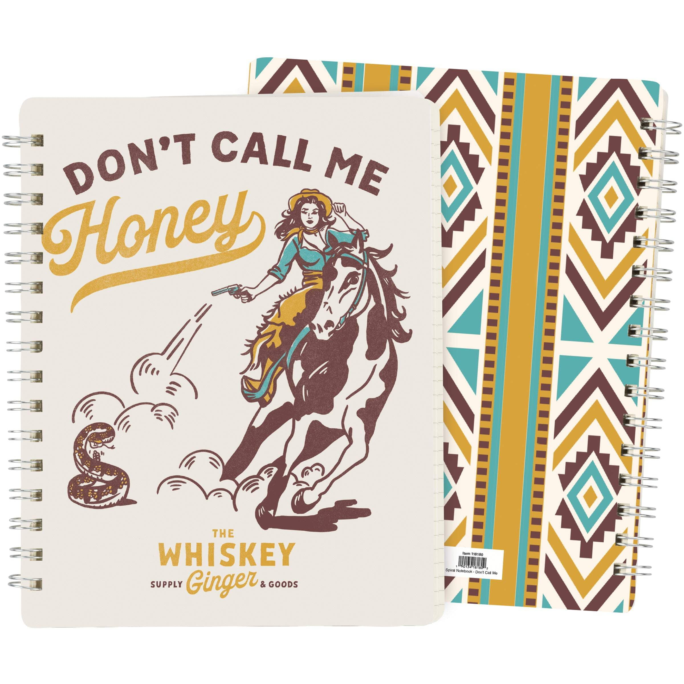 Don't Call Me Honey Double-Sided Spiral Notebook | 120 Lined Pages ...