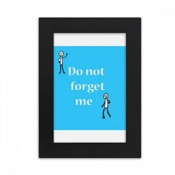 Don't Forget Me Sad Art Deco Fashion Desktop Photo Frame Picture ...