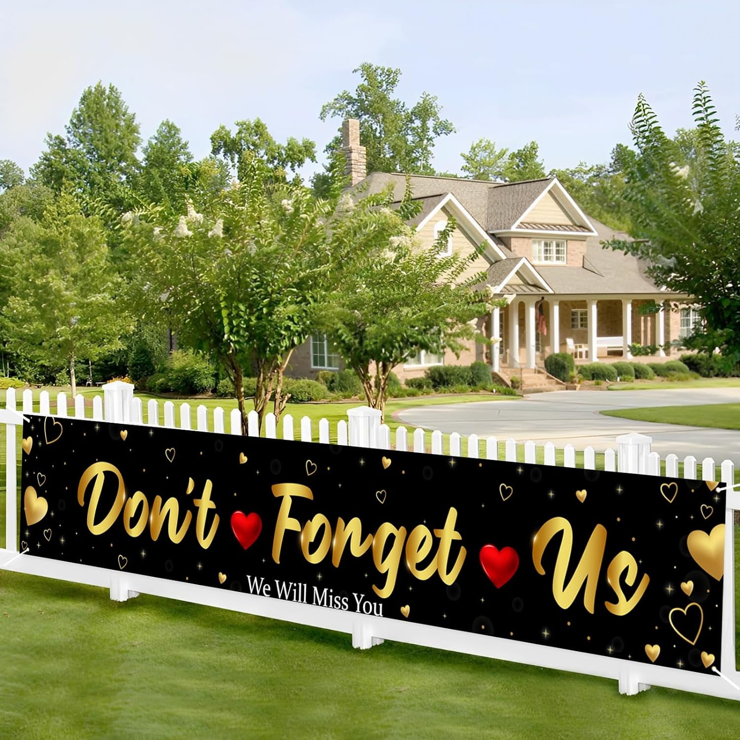 Don't Forget Us Banner, Going Away Party Decorations, Farewell ...